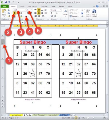 How to generate bingo cards - Bingo Card Generator